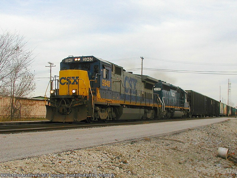 CSX 5948 Q391 on the B&O 3:50 pm